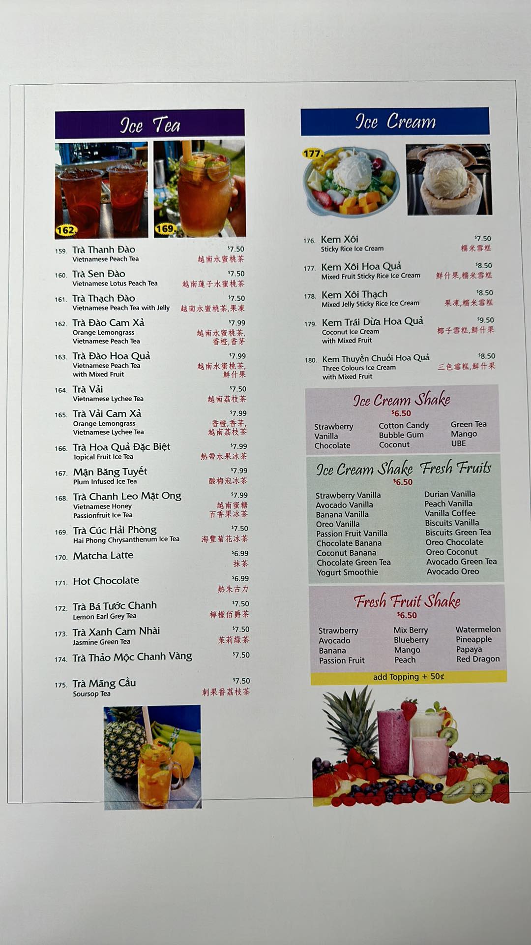 Tina Cake Desserts - Number One Vietnamese Desserts and Foods In Vancouver